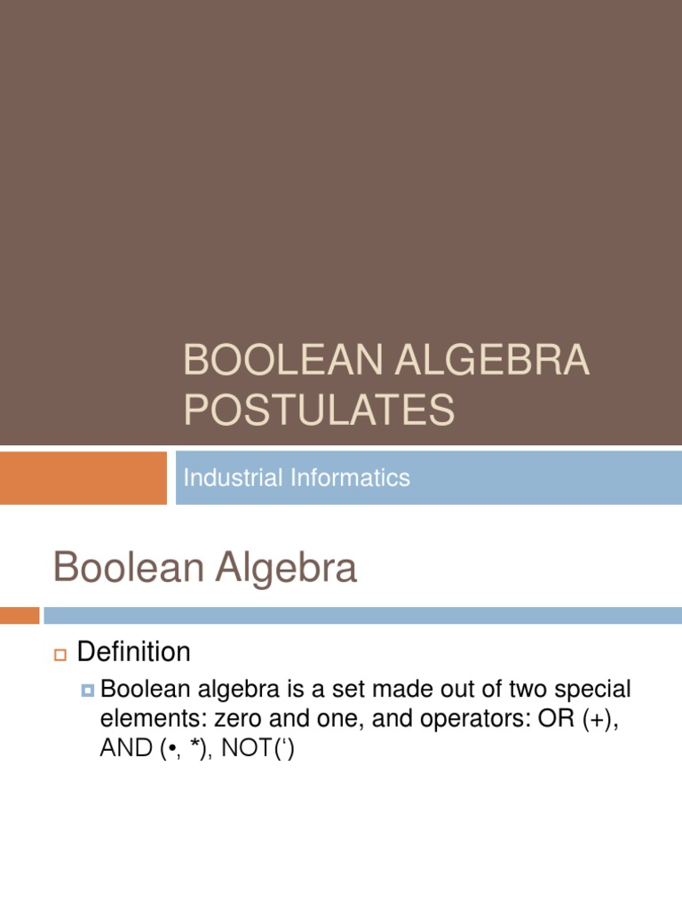Boolean Algebra for Engineers | PDF | Teaching Methods & Materials ...