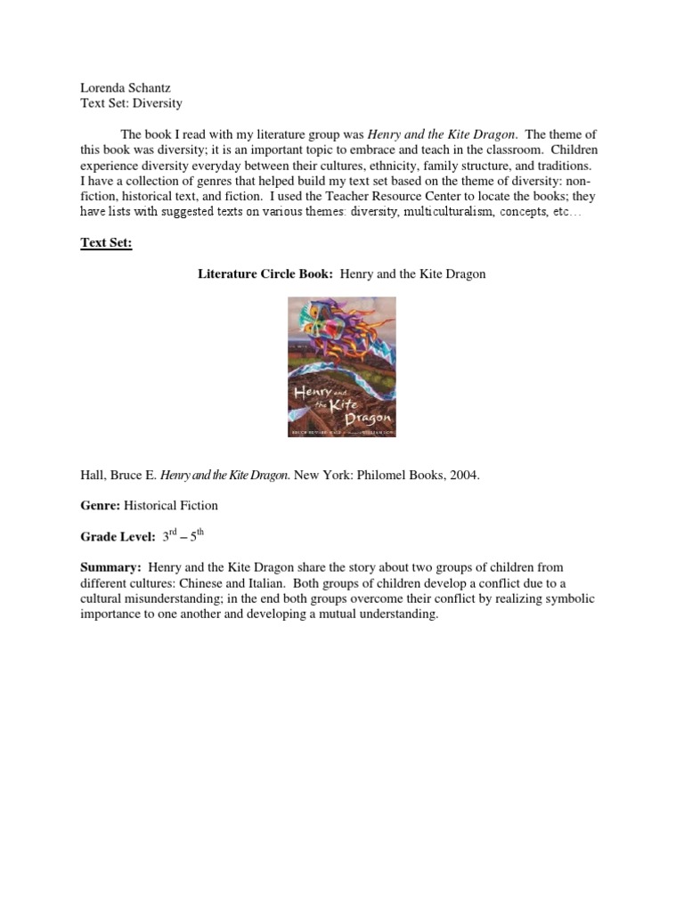 Text Set: Henry and The Kite Dragon | PDF | Multiculturalism | Genre