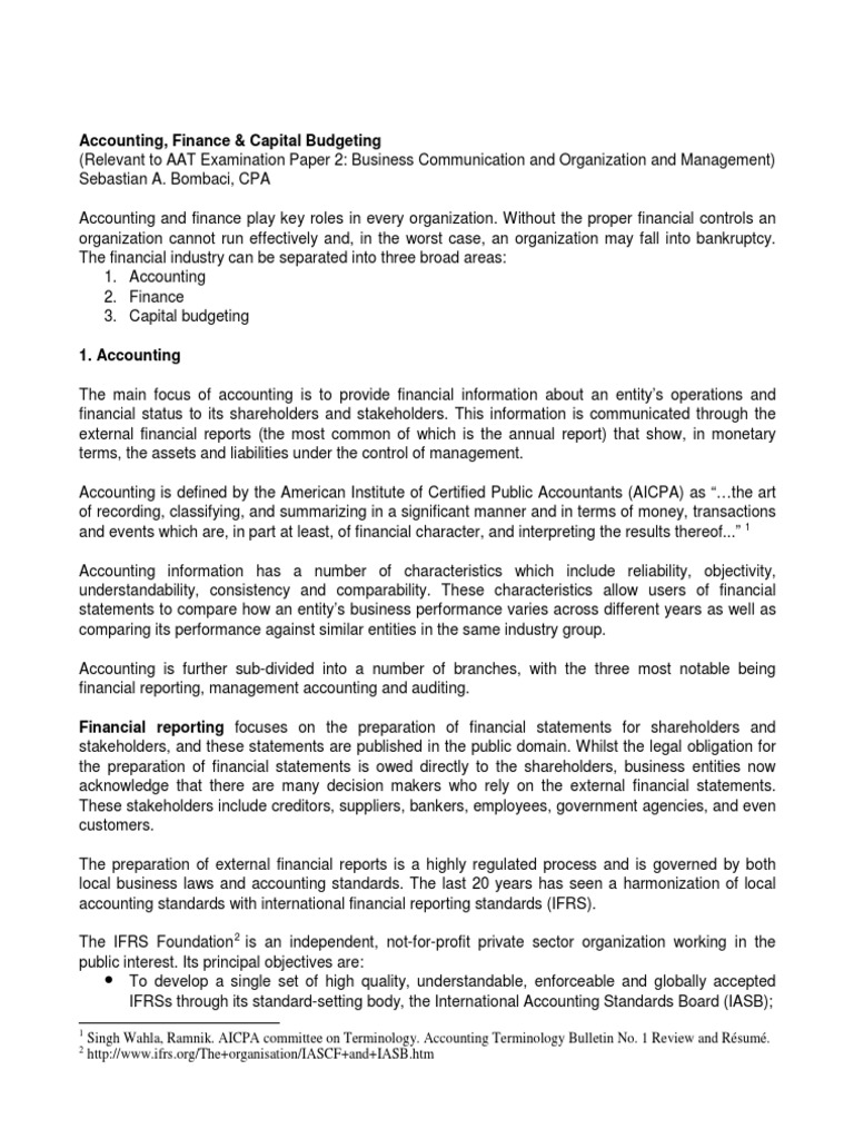 AAT Paper 2 Finance | PDF | Financial Audit | Financial Statement