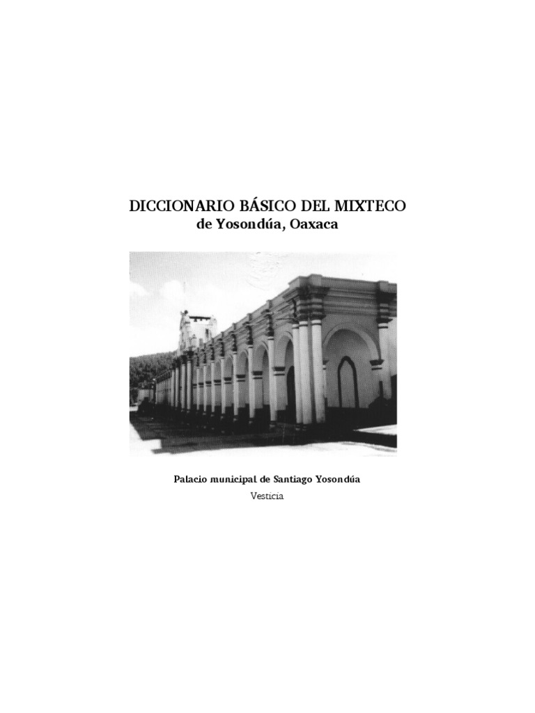Diccionario Mixteco | PDF | Diccionario | Palabra