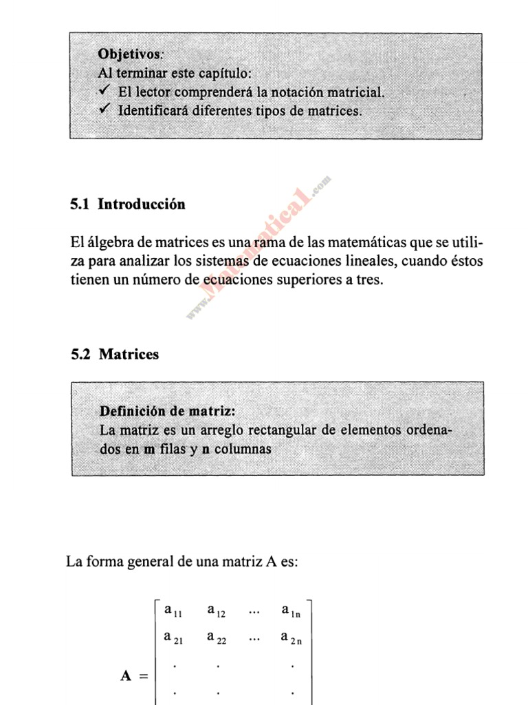 Algebra de Matrices | PDF | Matriz (Matemáticas) | Multiplicación