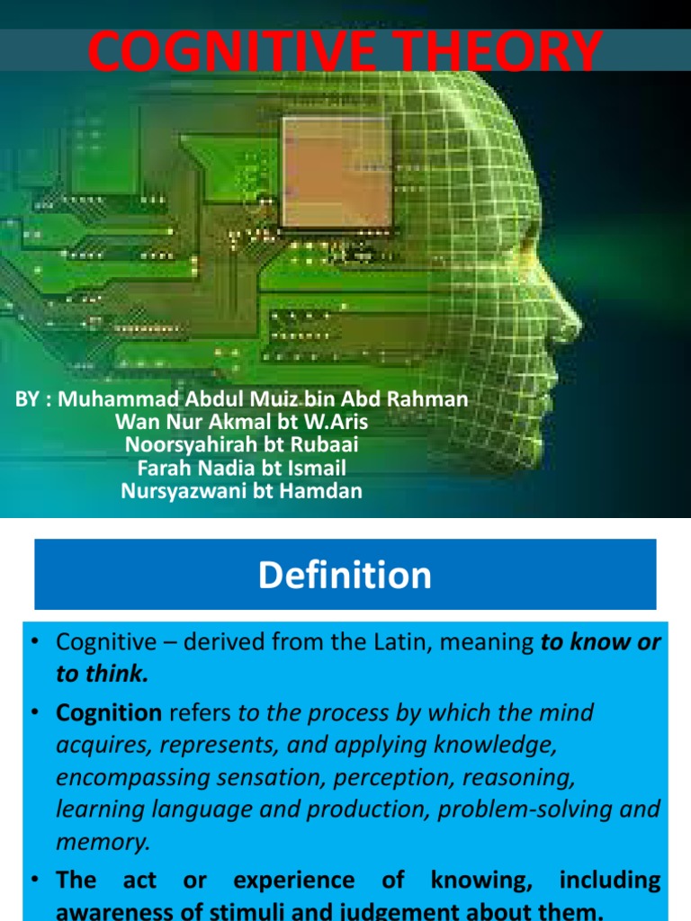 Cognitive Theory | PDF | Learning | Thought