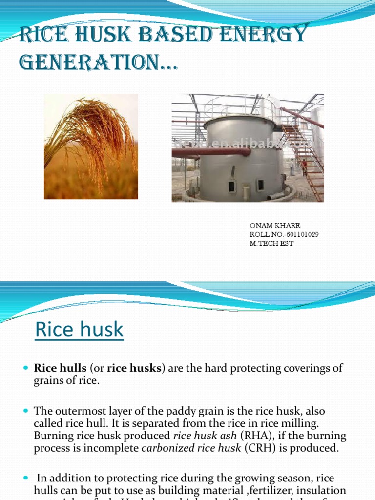Rice Husk Energy Solutions | PDF | Gasification | Fuels