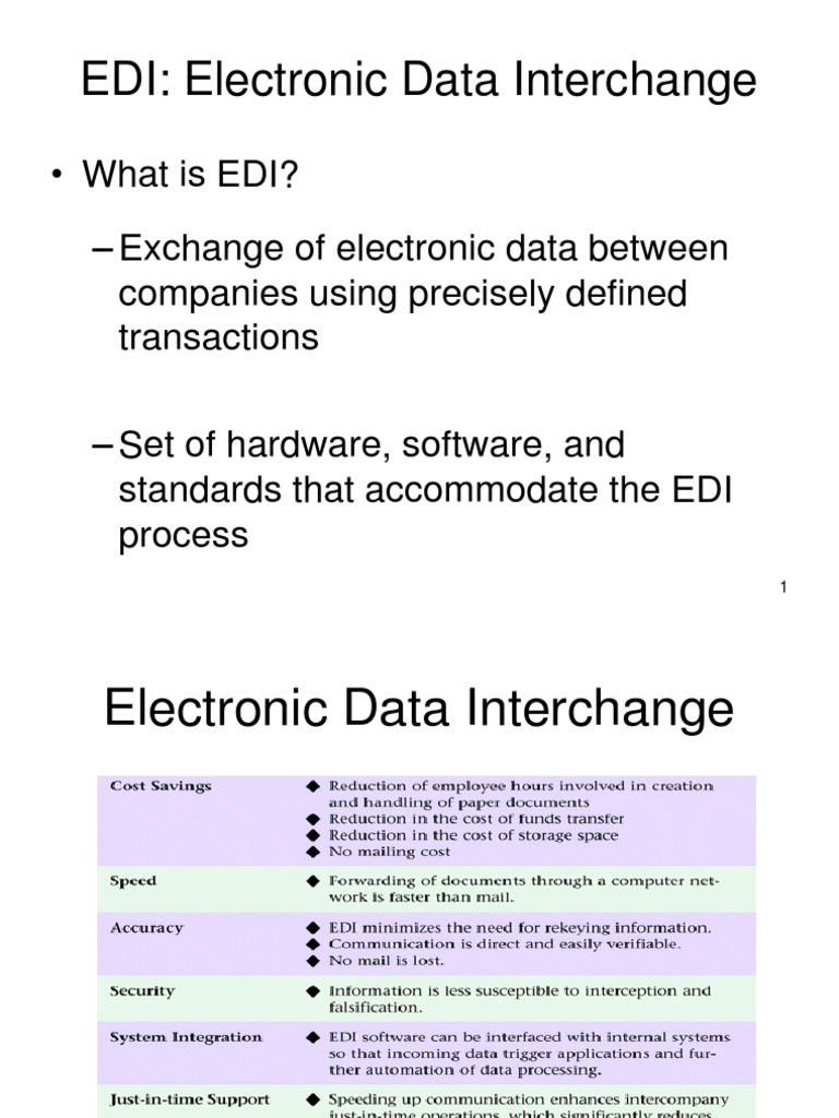 Edi | PDF | Electronic Data Interchange | Information Technology