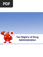 10 Rights To Medication Administration | PDF