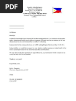 Request Letter For School Beautification | PDF | Behavior Modification ...