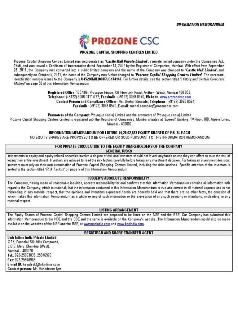 Prozone by Stockupdates | PDF | Retail | Business