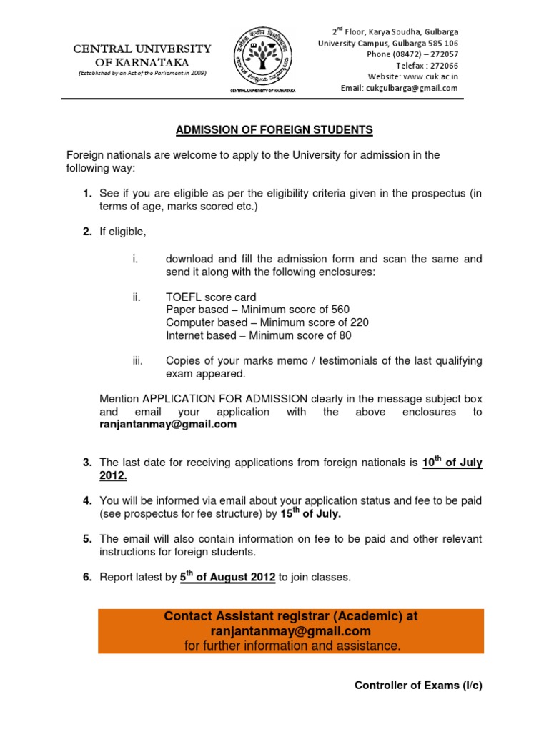 Foreign Student Admission Process Guide | PDF | Business | Computers