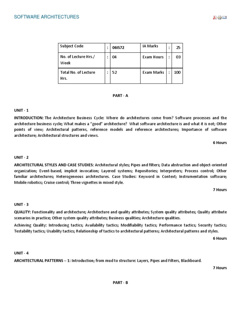 SOFTWARE ARCHITECTURES | PDF | Software Architecture | Software Design ...