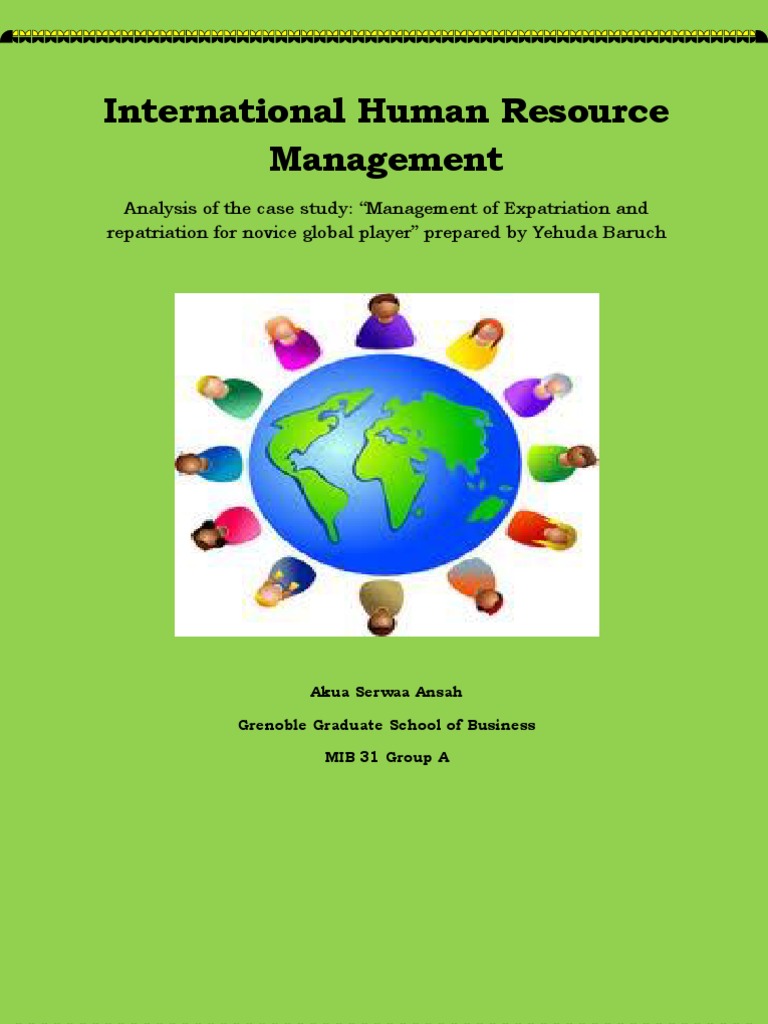 International Human Resource Case Study | PDF | Employment | Human ...