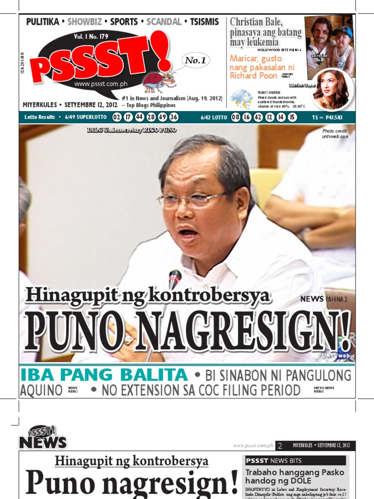 PSSST Sept 12 2012 Issue | PDF