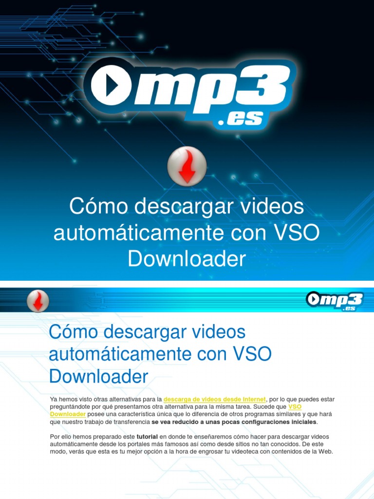Cómo Descargar Videos Automáticamente Con VSO Downloader | PDF ...