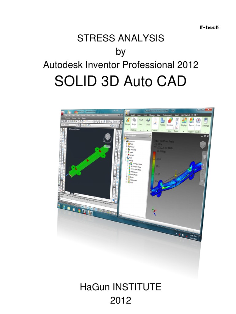 Stress Analysis by Autodesk Inventor Object 3D Auto CAD | PDF | Desain ...