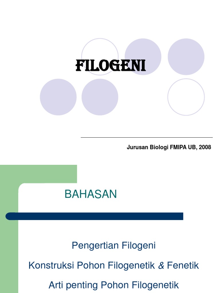 Filogeni dan Pohon Evolusi | PDF | Seni & Disiplin Bahasa
