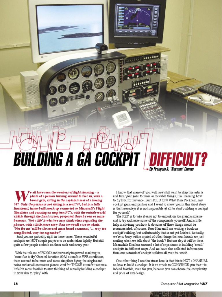 Flight Simulator Cockpit Project | PDF | Cockpit | Computer Keyboard
