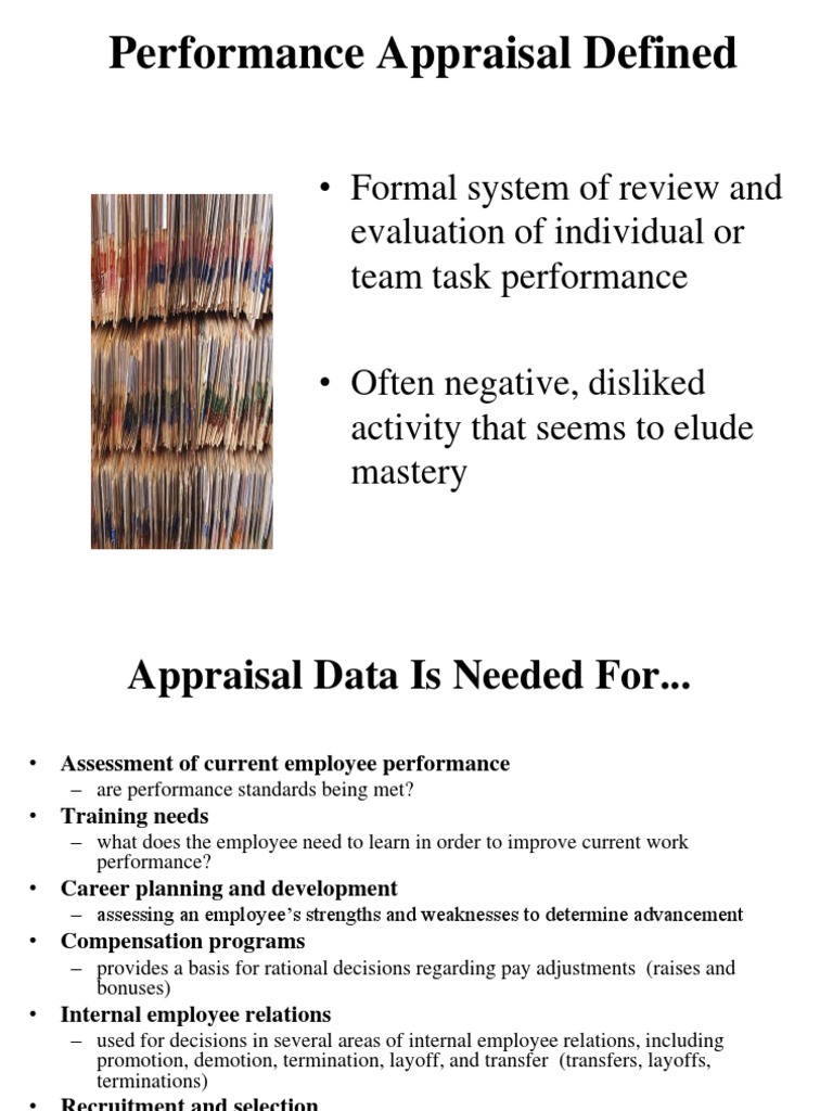 Performance Appraisal Process and Problems | PDF | Business
