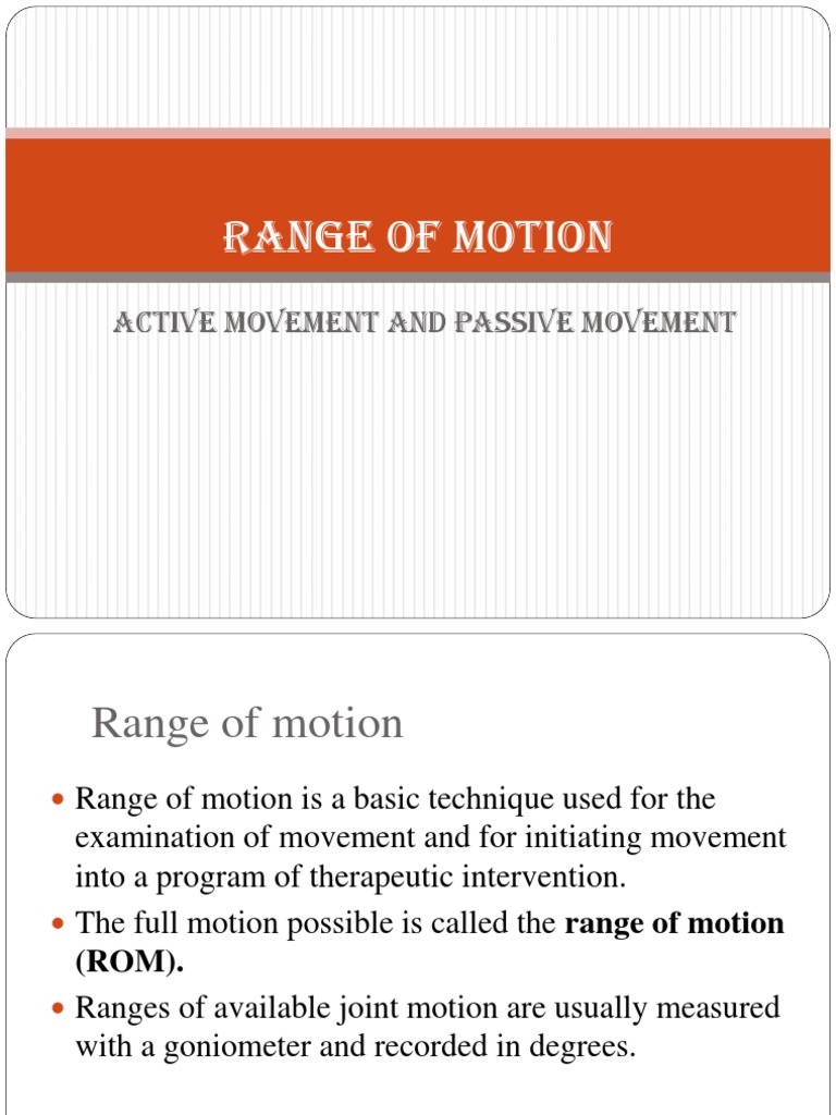 Active Movement and Passive Movement | PDF | Muscle | Anatomical Terms ...
