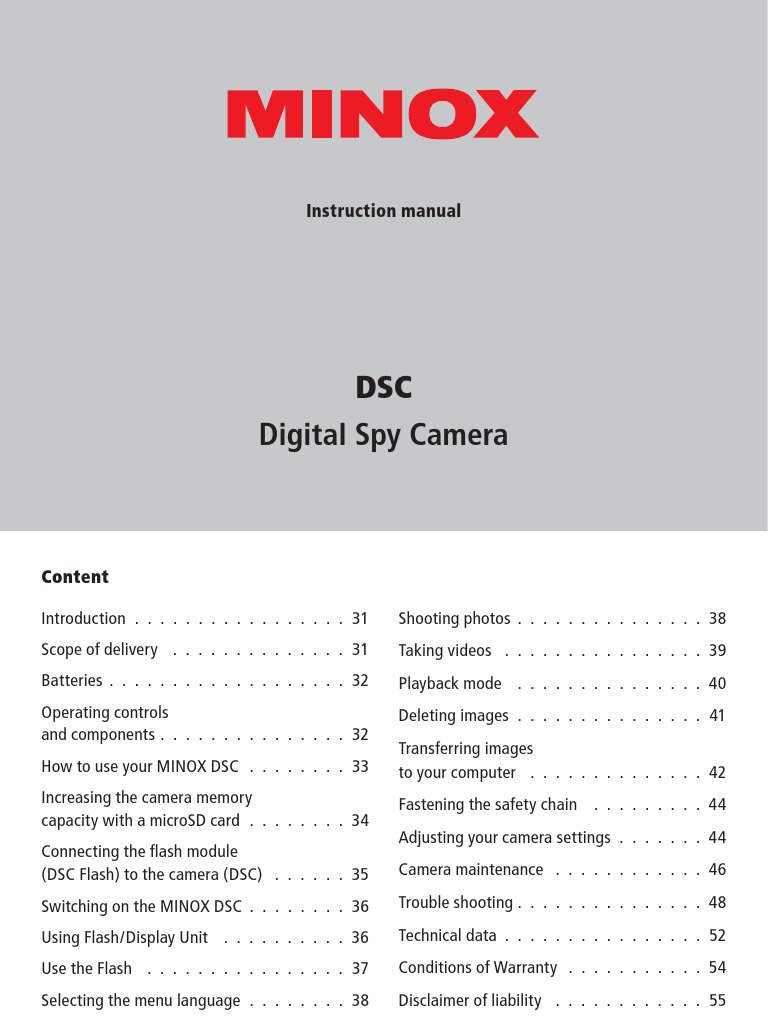 Minox DSC | Download Free PDF | Secure Digital | Camera