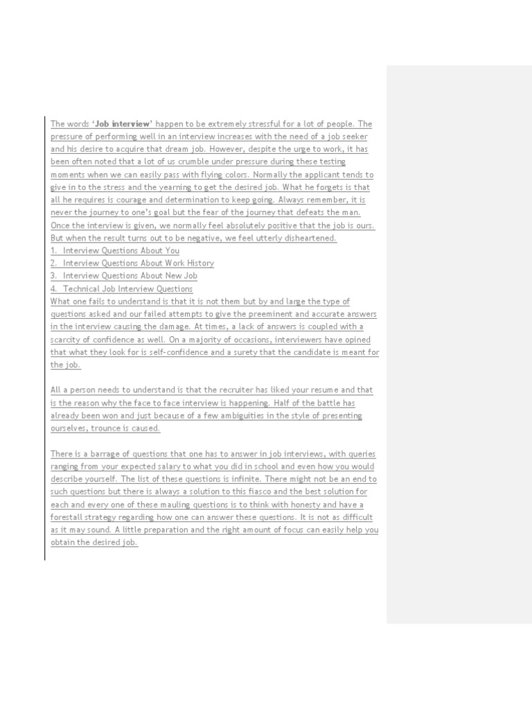 Interview Q & A | PDF | Job Interview | Employment