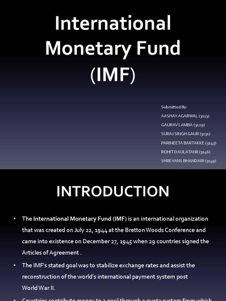 Imf | PDF | Special Drawing Rights | International Monetary Fund