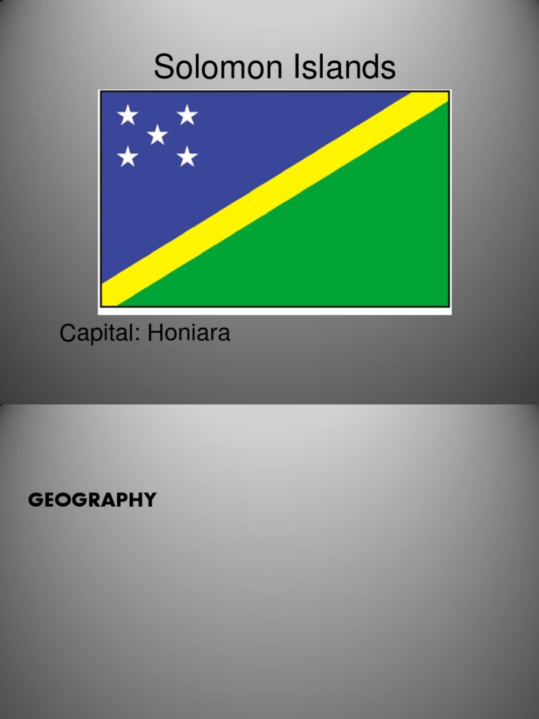 Solomon Islands: Capital: Honiara | Download Free PDF | Guadalcanal ...
