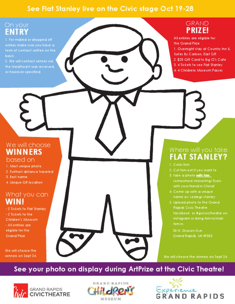 Printable Flat Stanley Template - Free Printable Templates: