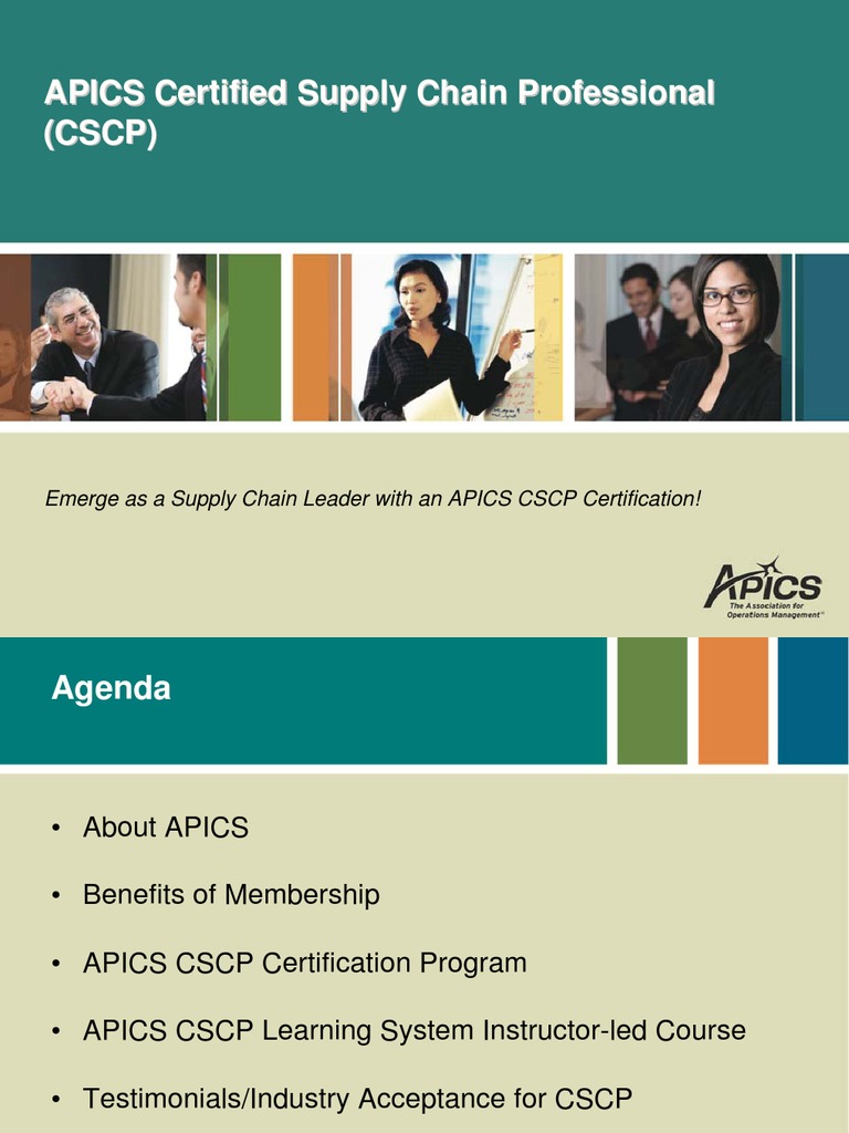 APICS Certified Supply Chain Professional (CSCP) | PDF