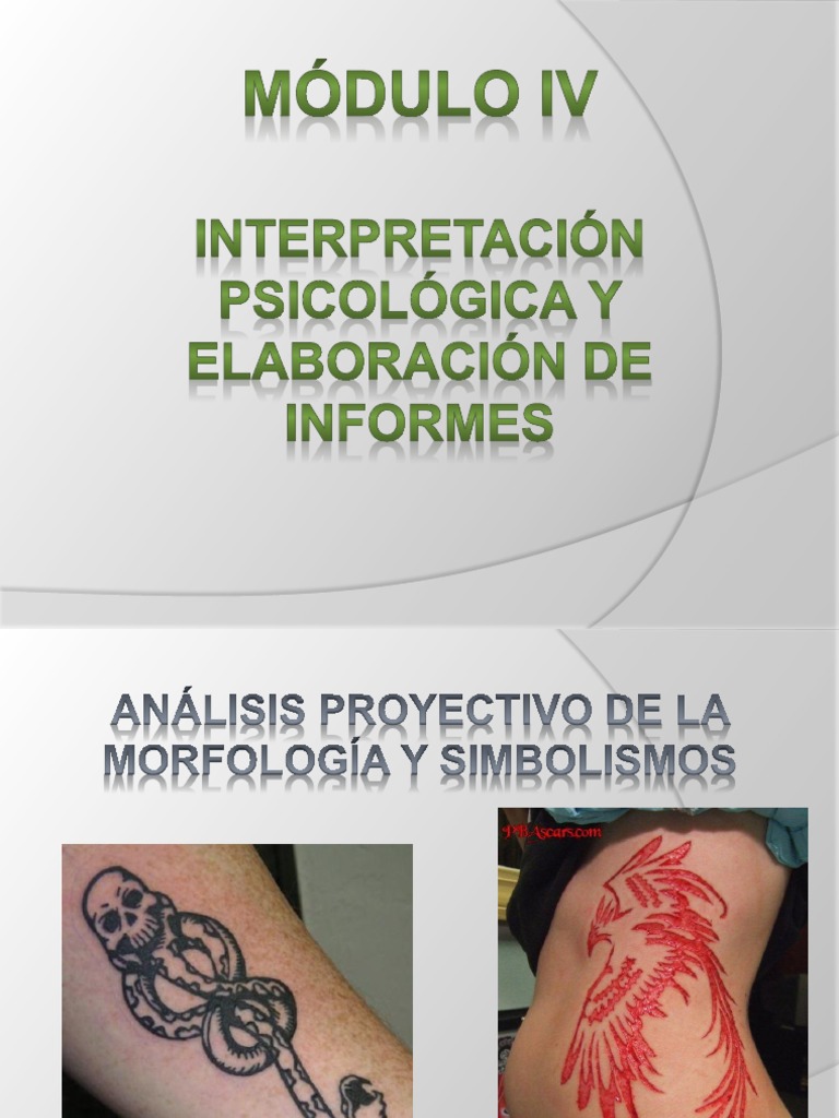 Interpretación de Tatuajes Módulo V | Comportamiento | Dolor
