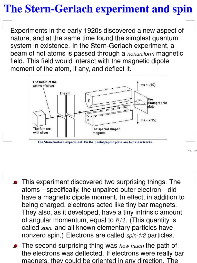 Stern Gerlach Exp | Basis (Linear Algebra) | Spin (Physics)