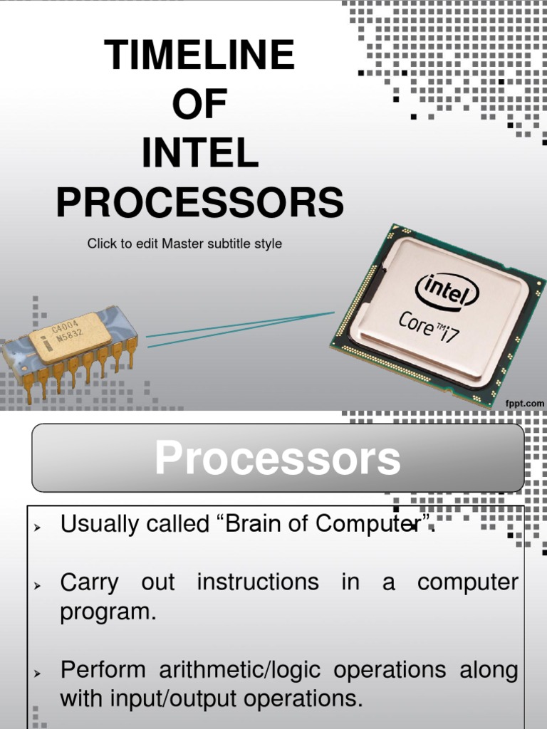 Evolution of Intel Microprocessor | PDF | Central Processing Unit | Microprocessor