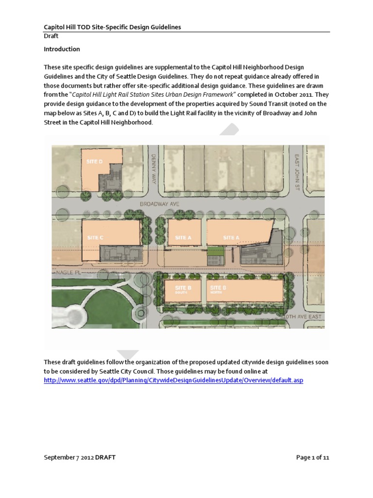 Site Specific Guidelines | PDF | Broadway (Manhattan) | Street
