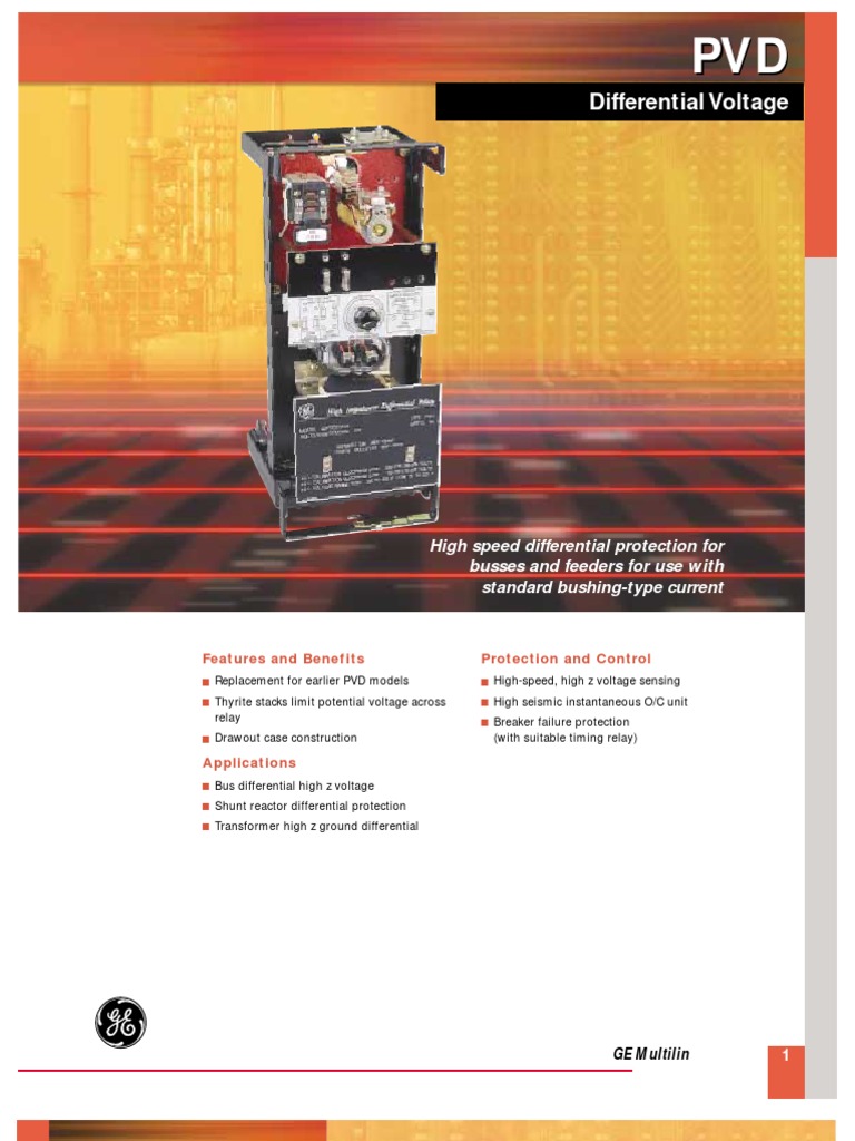 GE PVD Relay Manual | PDF | Relay | Transformer