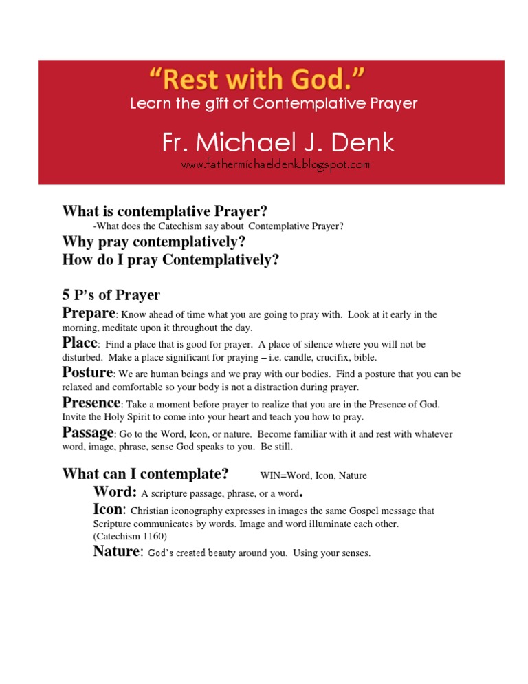 5 Ps of Prayer Handout | PDF