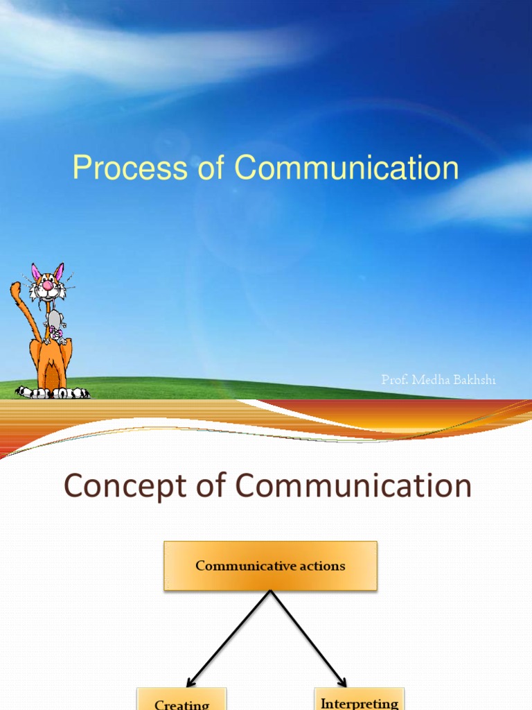 Process of Communication: Prof. Medha Bakhshi | PDF | Language Arts ...