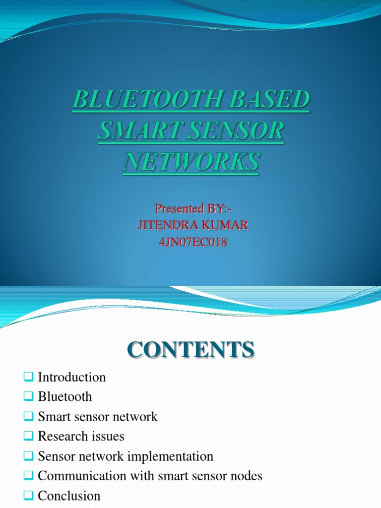 Bluetooth & Smart Sensor Networks | PDF