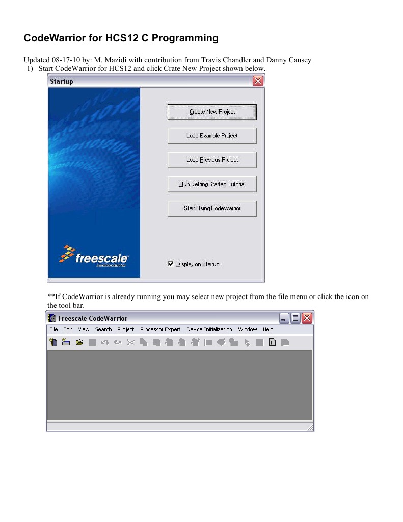 CodeWarrior C Tutorial | PDF | C (Programming Language) | Icon (Computing)
