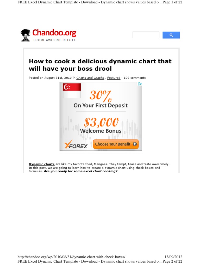 How To Cook A Delicious Dynamic Chart That Will Have Your Boss Drool