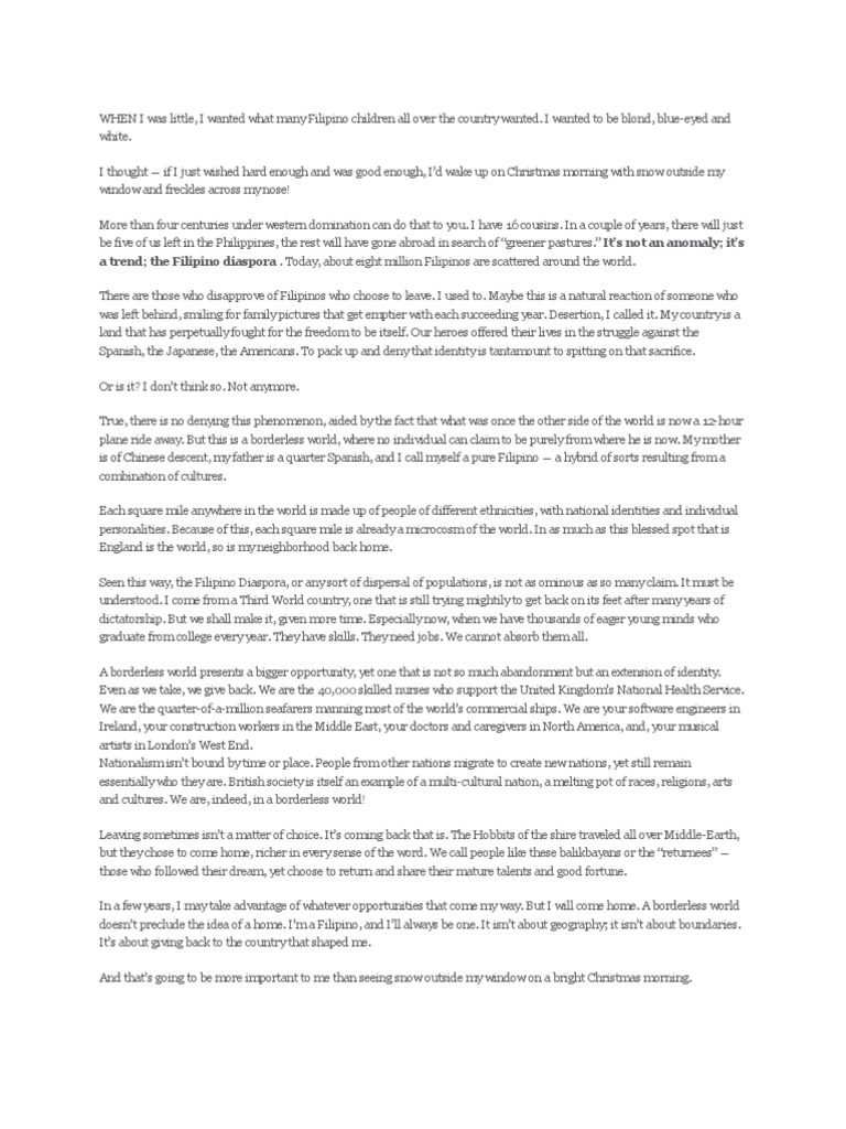 Borderless World | PDF