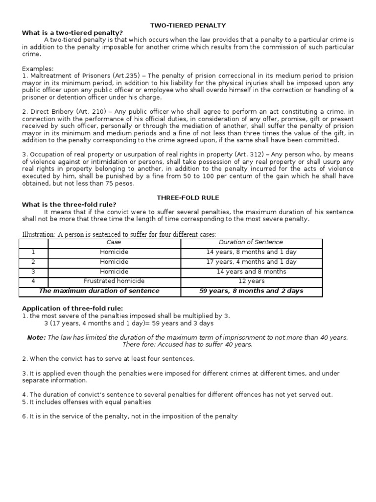 Two-Tiered Penalty What Is A Two-Tiered Penalty?: Illustration: A ...