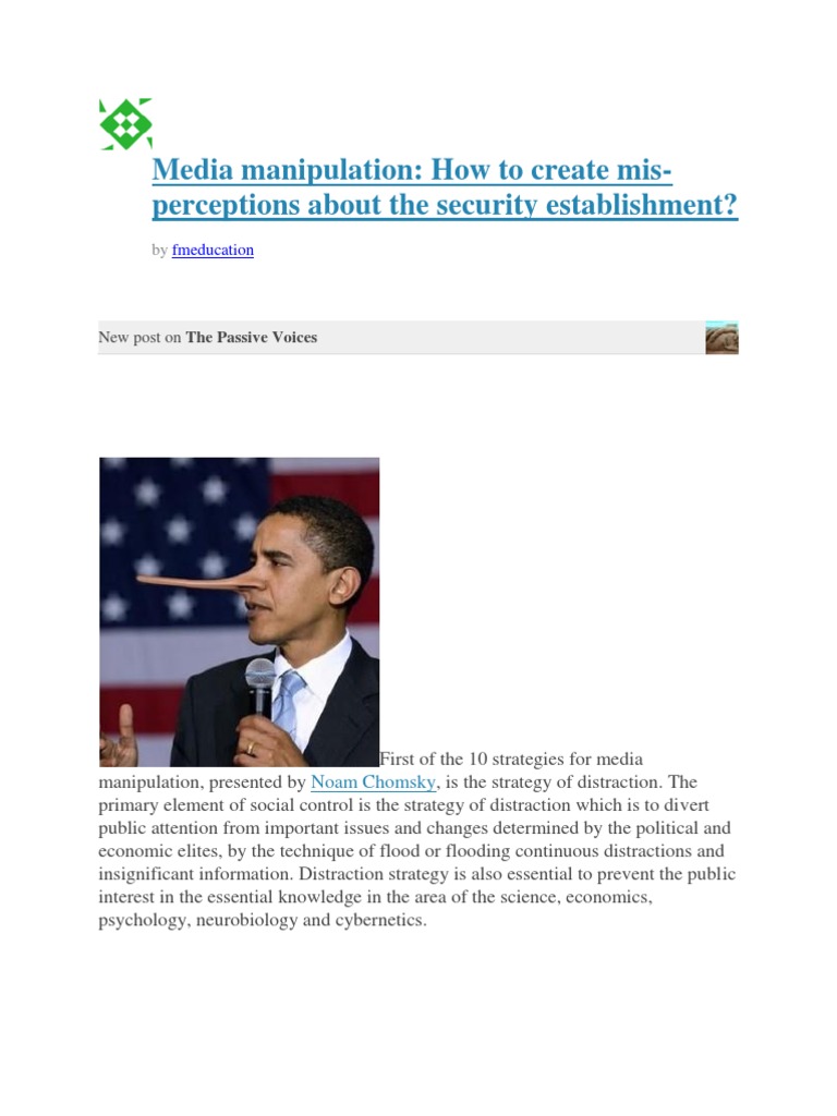 Media Manipulation and ISI Misperceptions | PDF | Inter Services ...