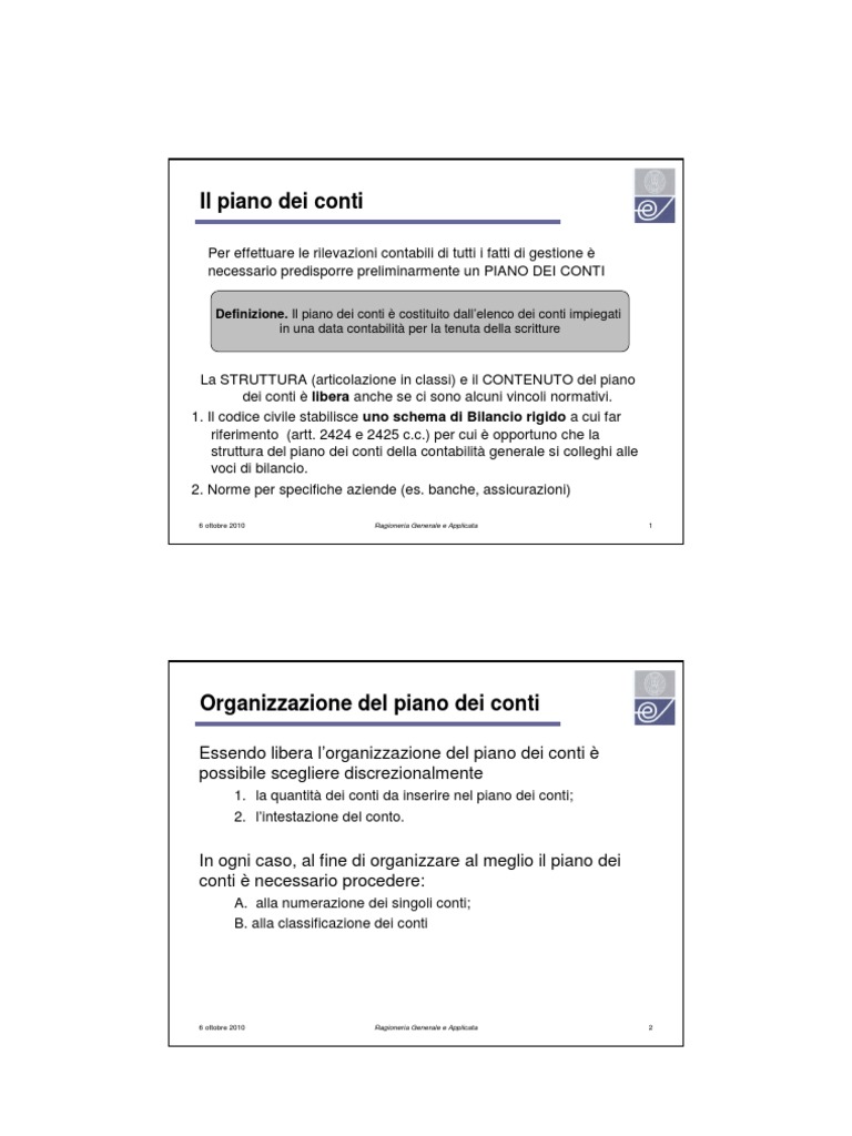 Appendice Su Conti e Mastrini | PDF