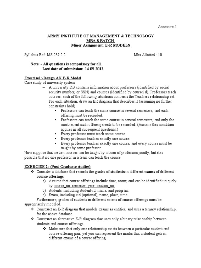 ER Model Assignment | PDF | Credit Card | Databases