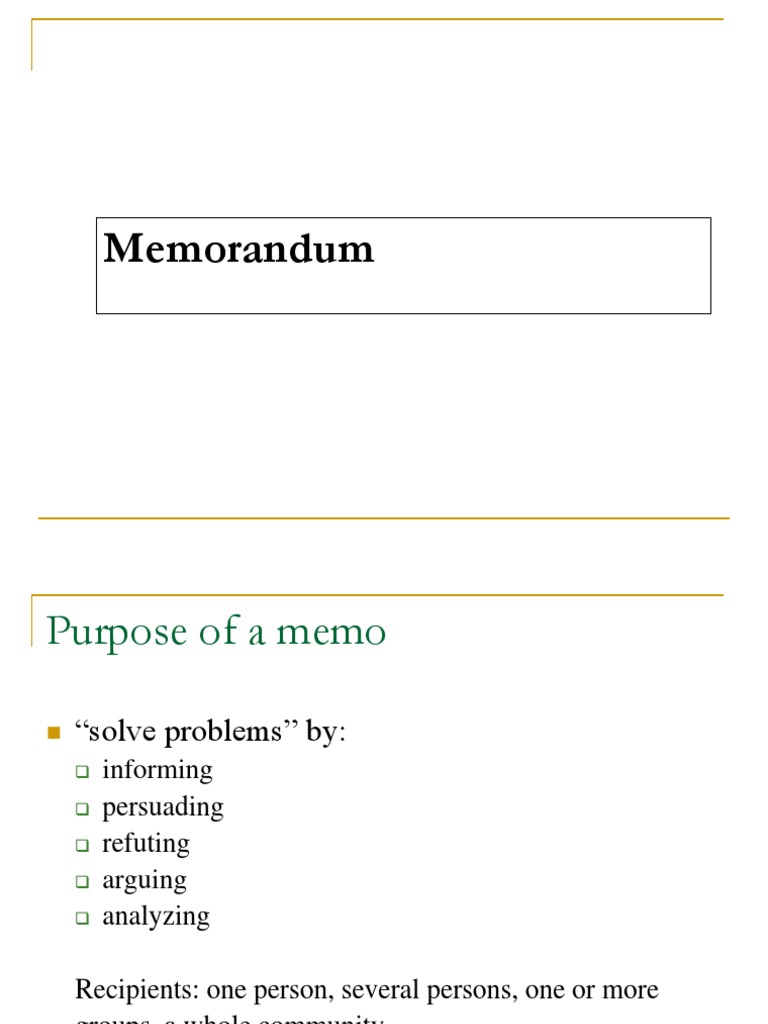 Writing Memos | Memorandum | Photocopier