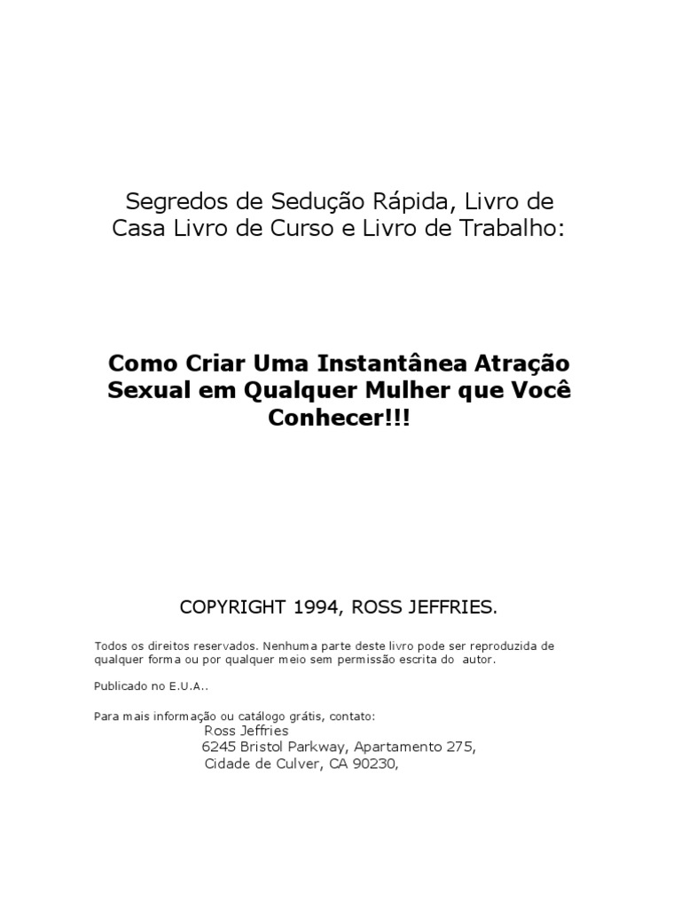 Ross Jefries-Speed Seduction | PDF | Estado | Mente