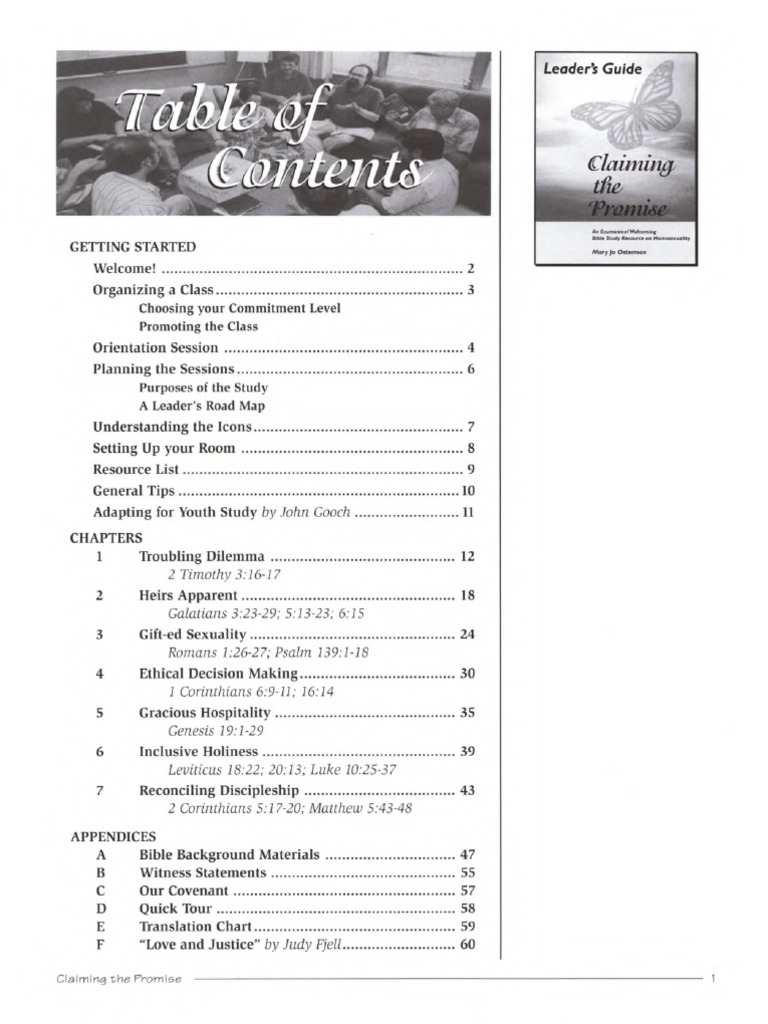 Claiming The Promise - Leader Guide | PDF | Book Of Exodus | New Testament