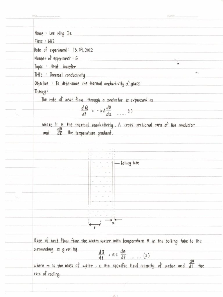 STPM Physics Practical Experiment 5 2012 Semester 1 | PDF