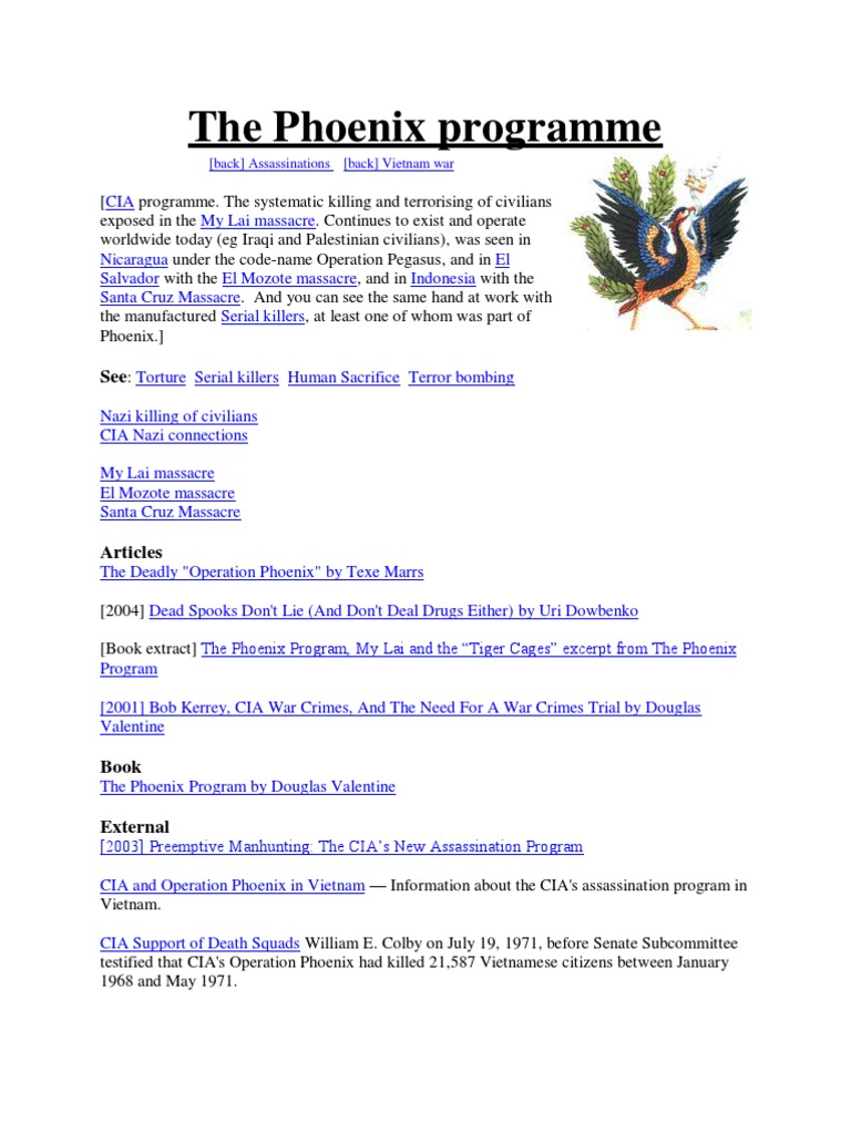 The Phoenix Programme | PDF