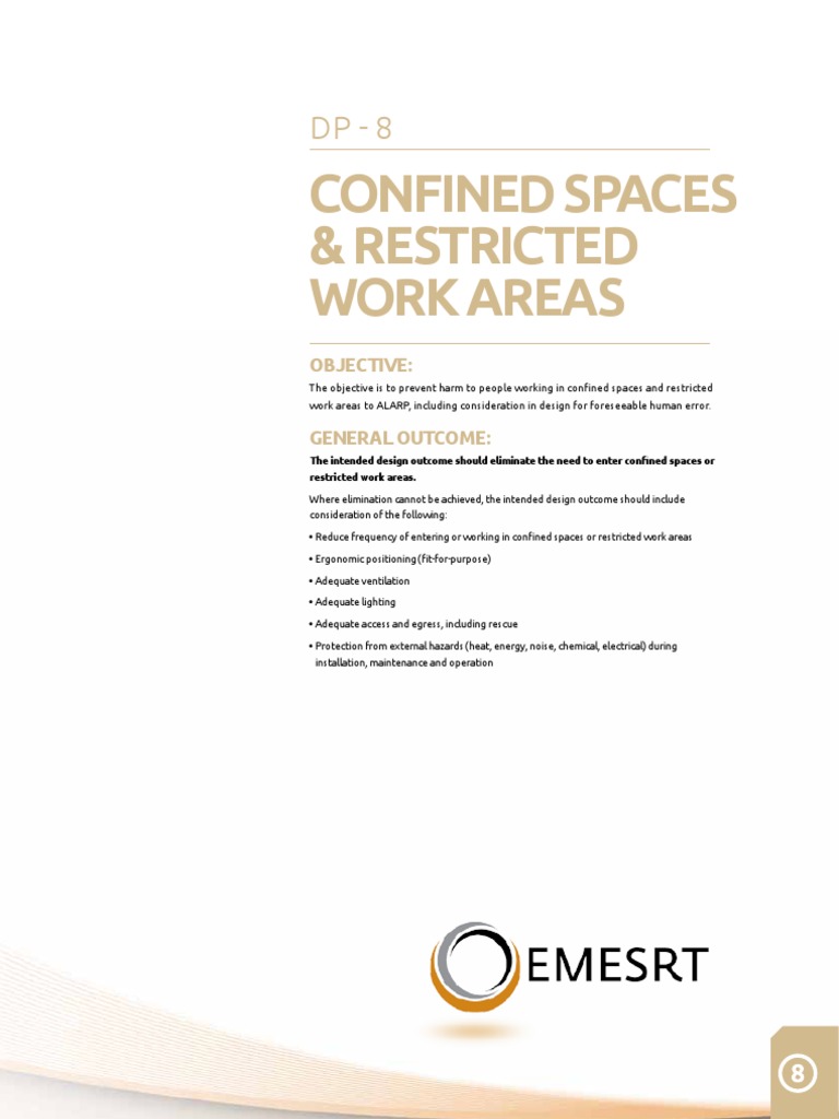 Confined Spaces & Restricted Work Areas: Objective | PDF | Technology ...