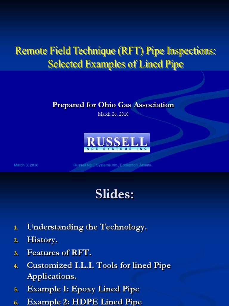 RFT | Download Free PDF | Pipeline Transport | Pipe (Fluid Conveyance)