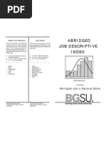 Job Descriptive Index Questionnaire | PDF | Job Satisfaction ...